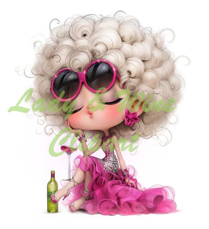 Whimsical Girl Clipart: Watercolor Fashion Illustration (digital ...