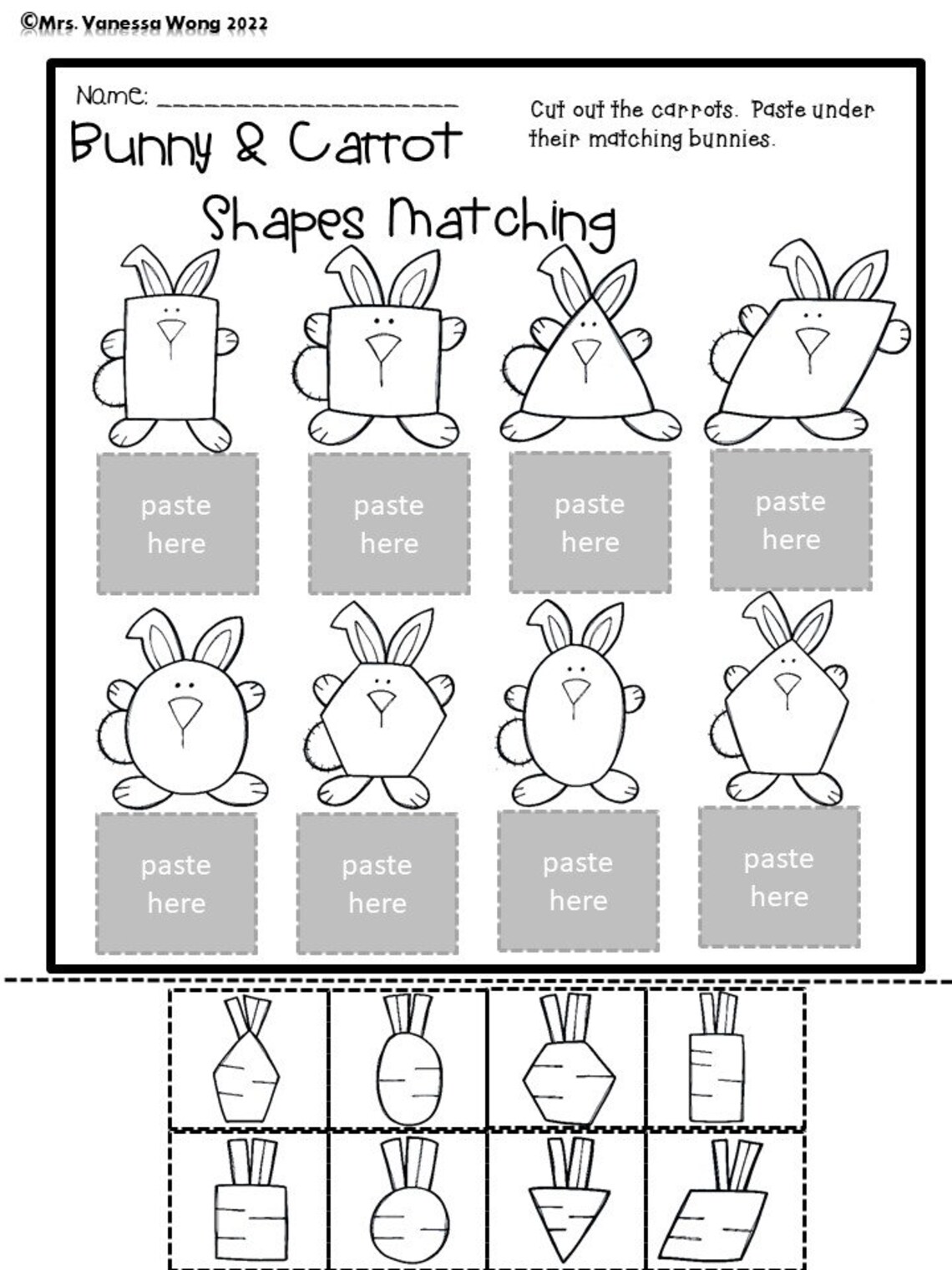 2D & 3D Shapes Worksheets: Kindergarten Math Activities - Etsy
