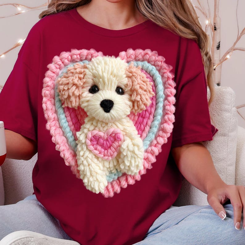 Crochet Dog Valentine PNG Clipart, Funny Puppy (digital Download) - Etsy