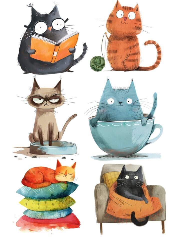 Funny Farm Animal Clipart Bundle Quirky Animal Clipart Bundle Silly ...