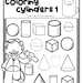 2D & 3D Shapes Coloring Worksheets: Preschool Kindergarten Activity ...