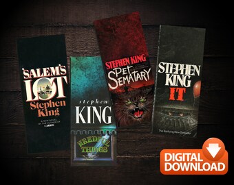 Printable Stephen King Bookmarks Set of 12/ Author Bookmark / - Etsy