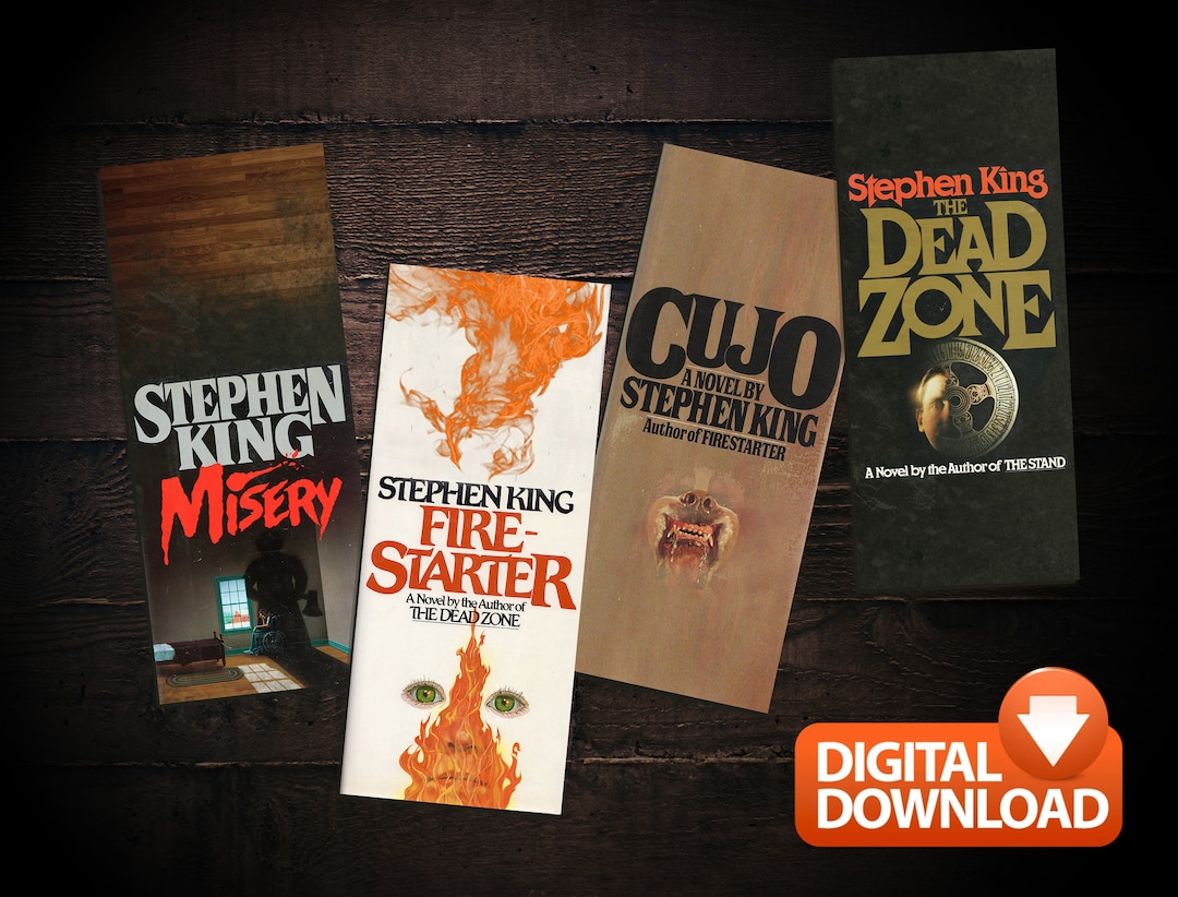 Stephen King Printable Bookmarks - Etsy España