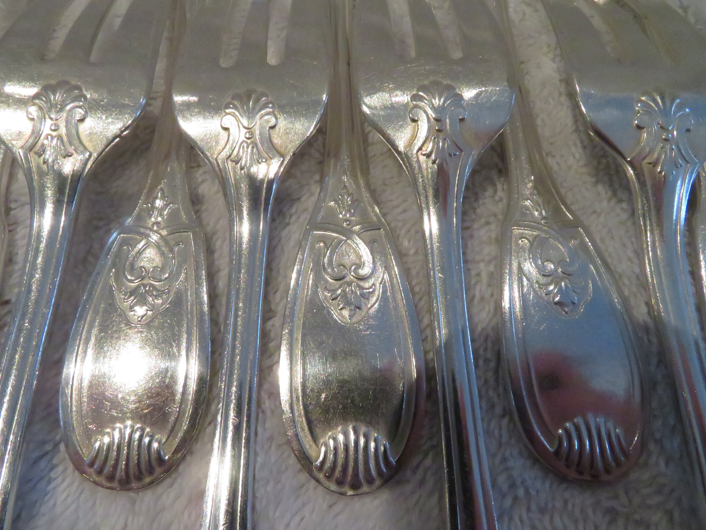 17 forks with silver metal cake silverware Argental mod Louis | Etsy