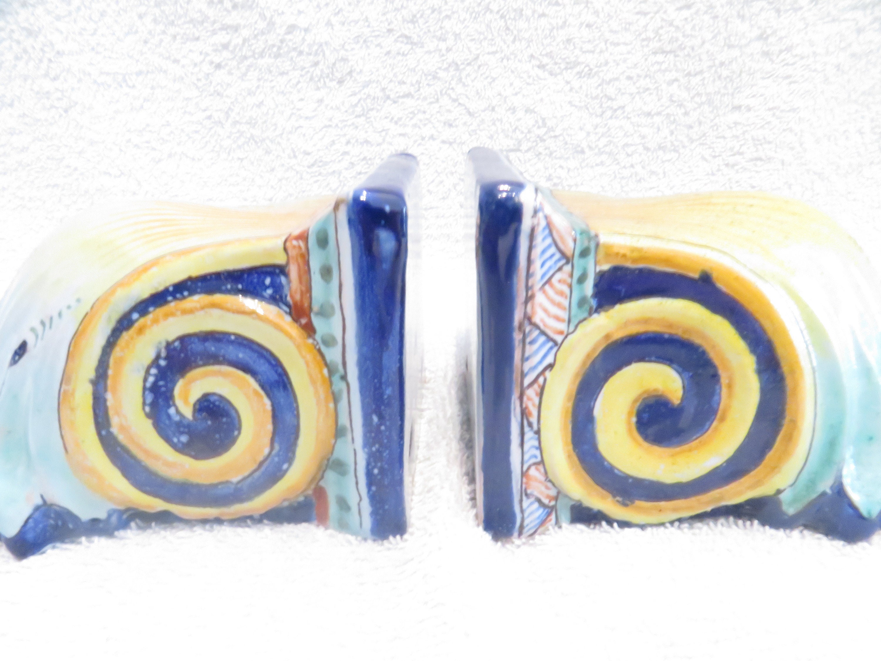 Rare Pair of Small Wall Bracket Faience De Nevers Factory Antoine ...