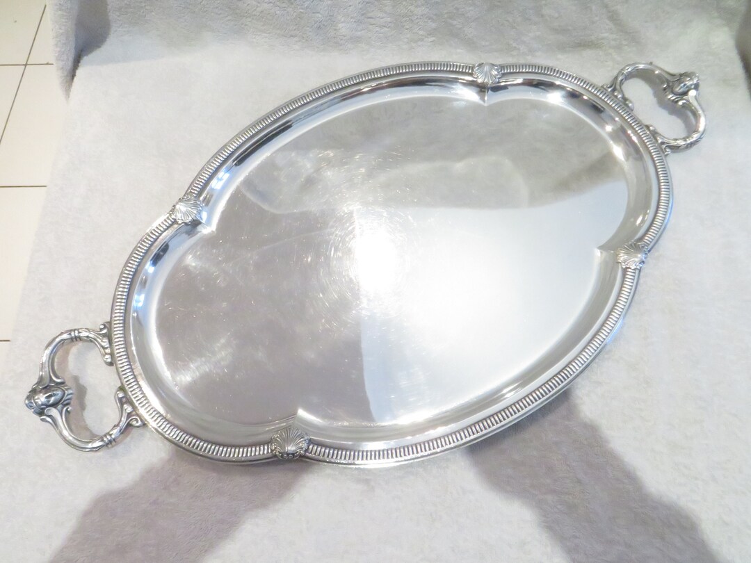 Polylobed Top Silver Metal Louis XIV Style Décor Godrons, Mascarons ...