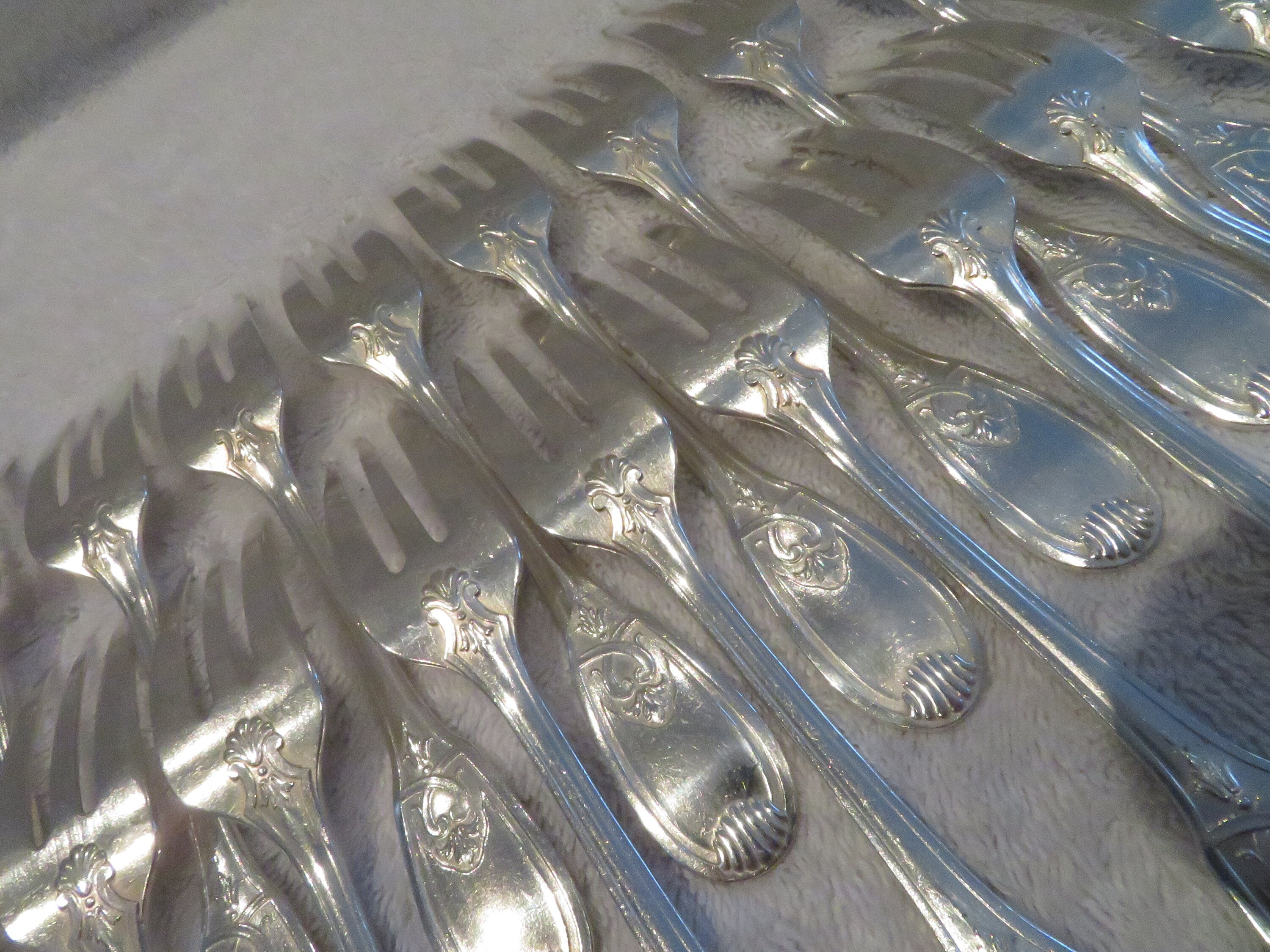 17 Forks With Silver Metal Cake Silverware Argental Mod Louis - Etsy UK