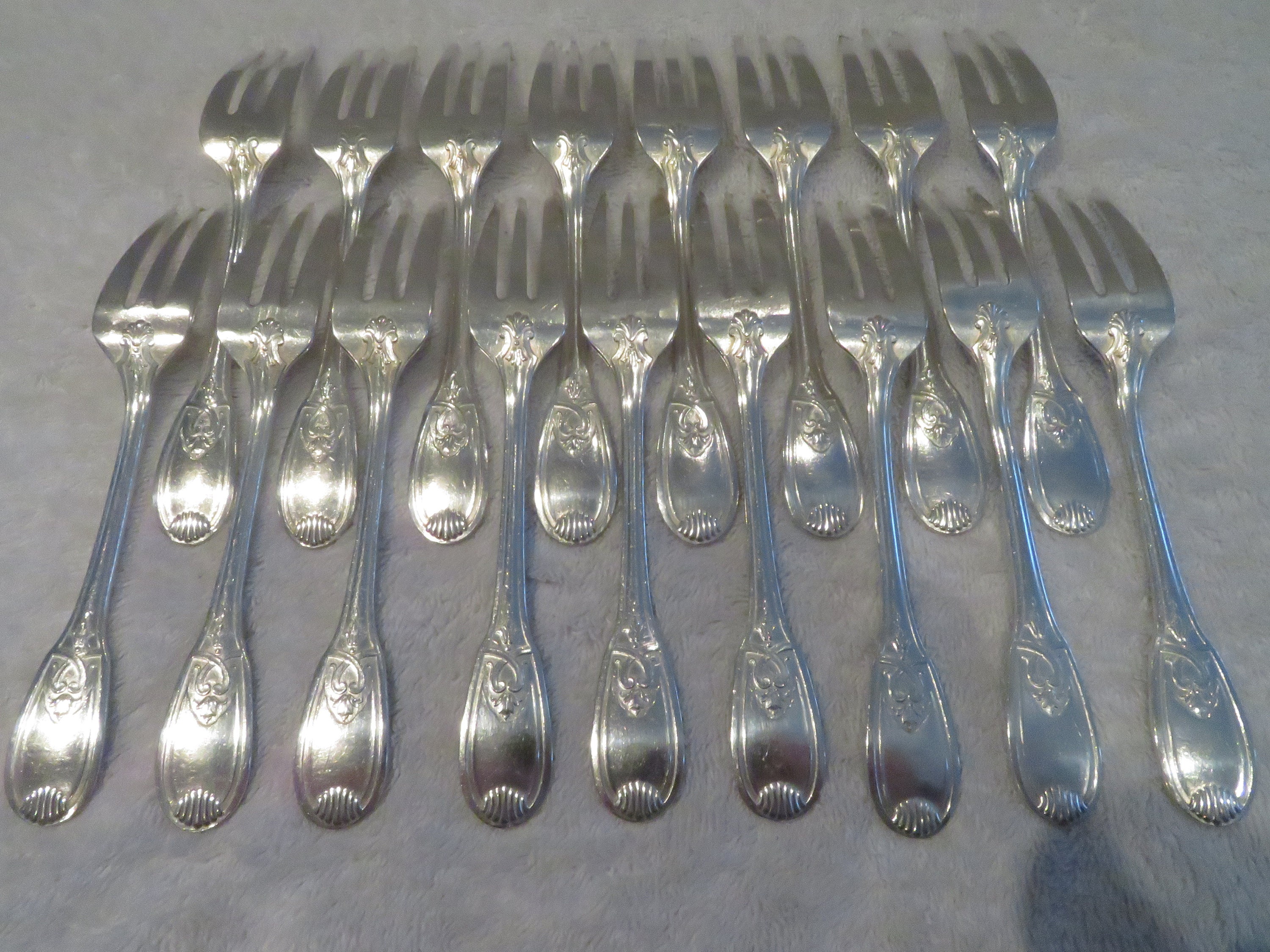 17 Forks With Silver Metal Cake Silverware Argental Mod Louis - Etsy UK
