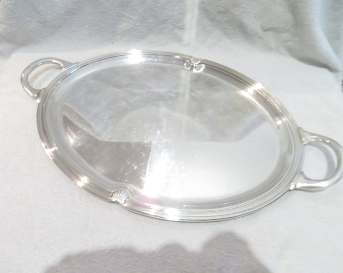 Beautiful Tea Tray Silver Metal Decoration Net Shell Goldsmith Ravinet ...