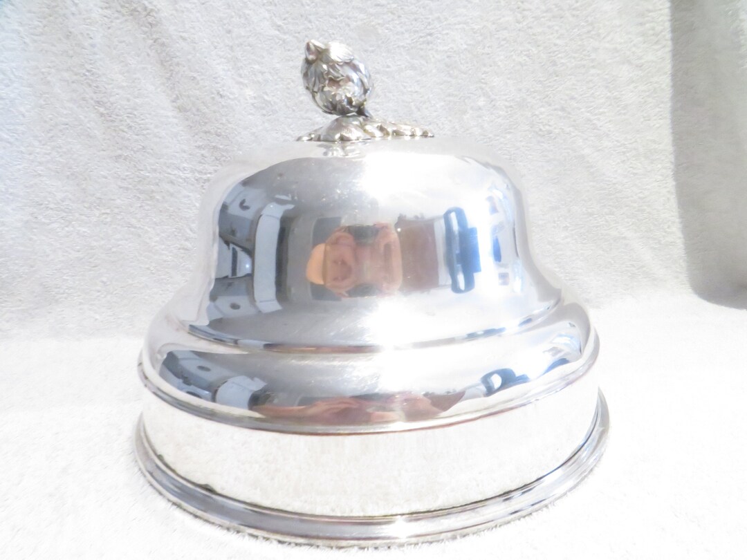 Round Silver Metal Serving Bell Taken Fruit Late 19th C French Silver ...