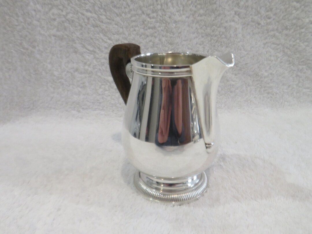 Creamer Pot, Silver-plated Metal Milk Jug With Gadrooned Goldsmith ...