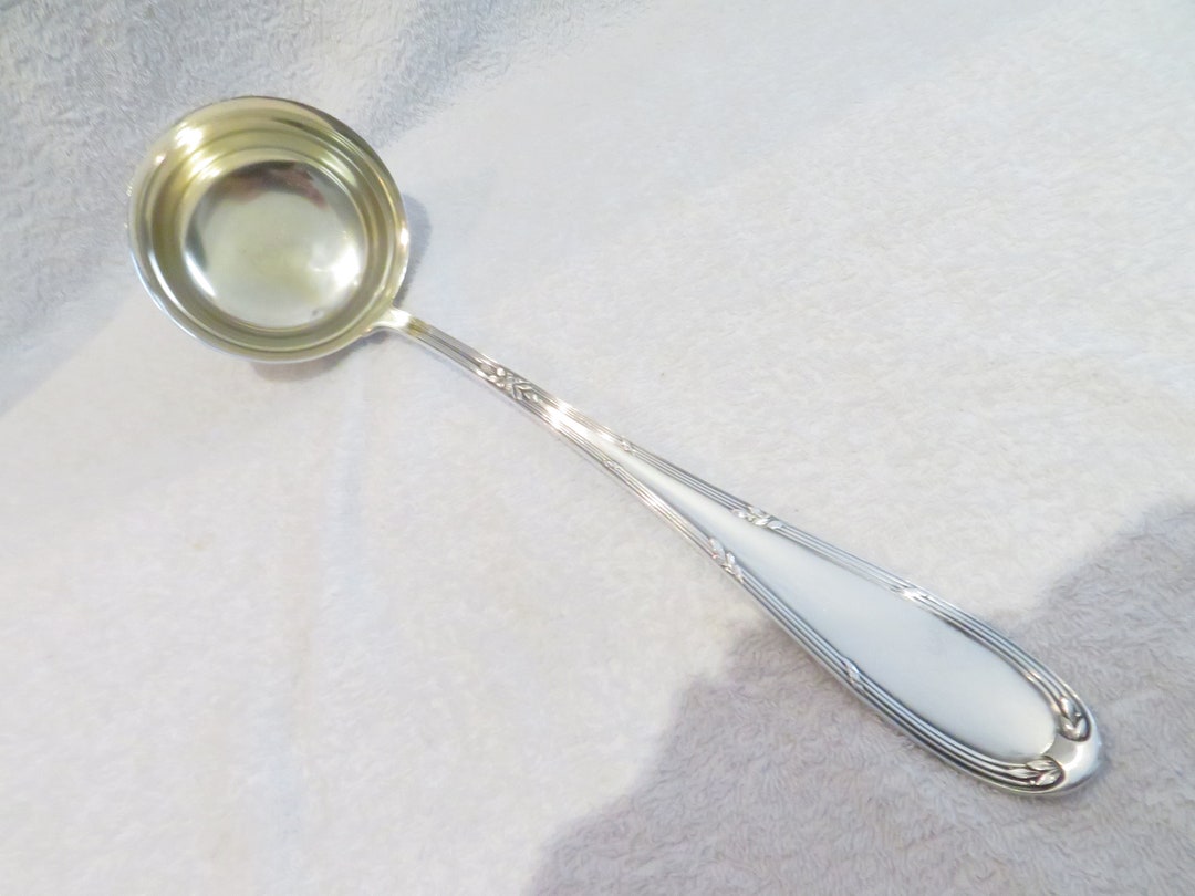 Belle Et Grand Louche à Potage Argent 800 Allemagne Style Louis XVI ...