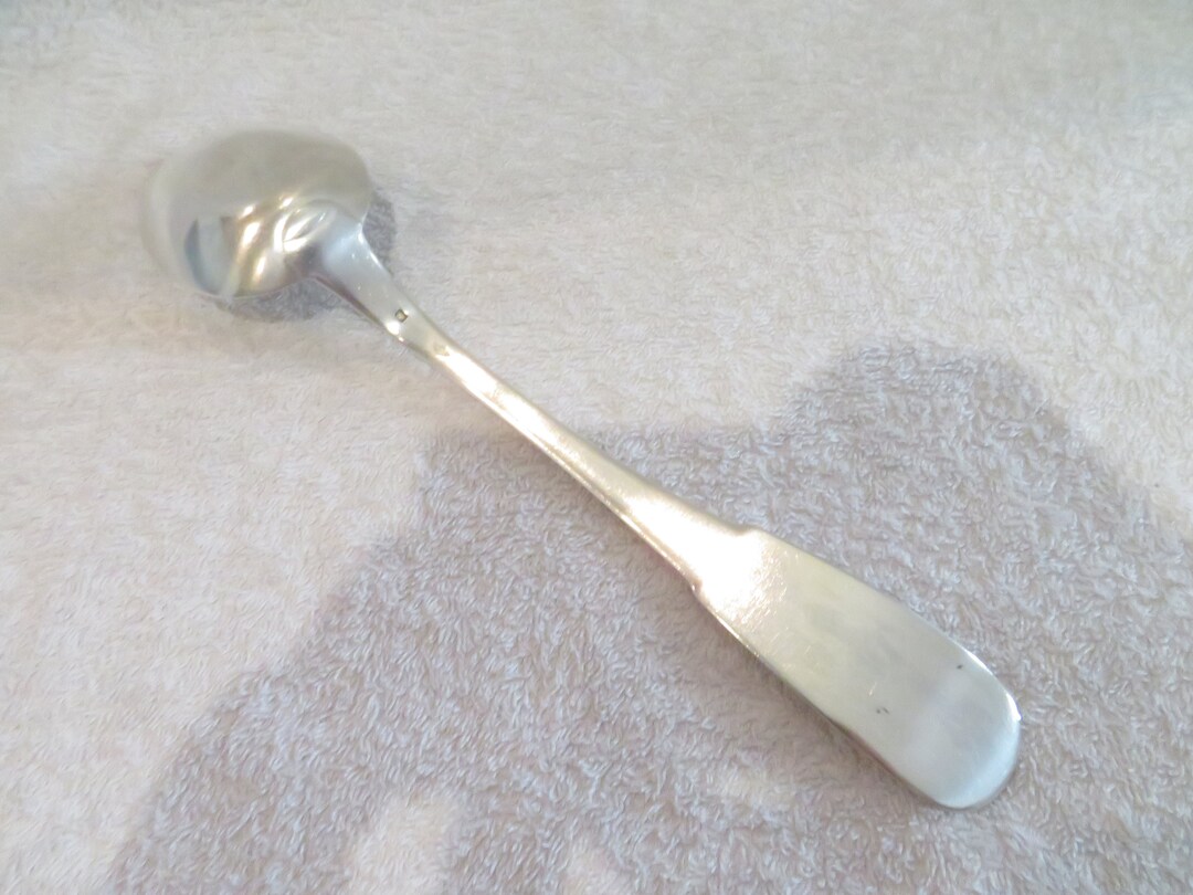 Spoon With Stew or Serve Silver 950 Minerva Model Uni-flat Goldsmith ...