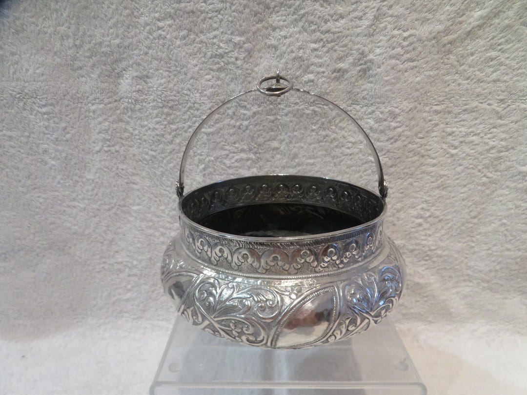 Superb Bucket for the Hammam or Setla, 800 Silver, Minerva Hallmark ...