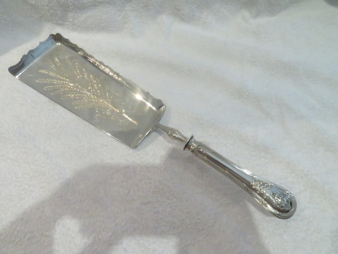 Superb 950 Silver Crumb Catcher, Mercury Style Louis XVI Wheat Sheaf ...