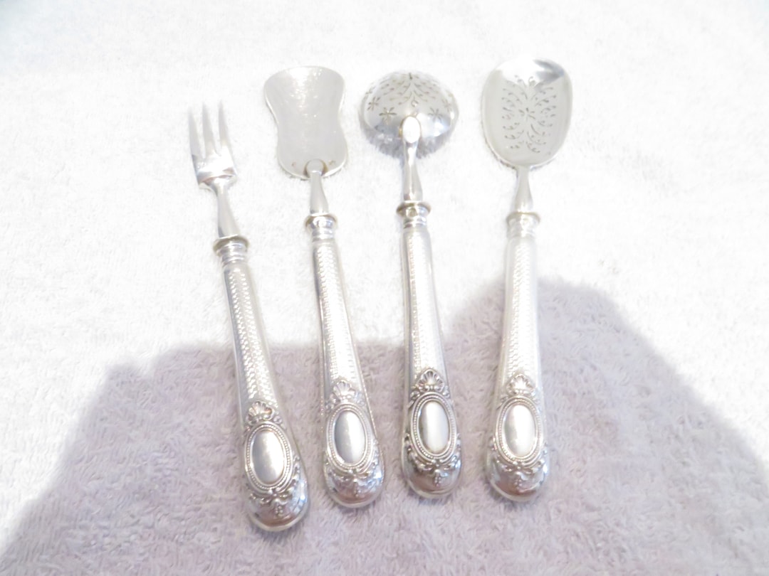 950 Silver Sweets Service Minerva Louis XVI Style With Medallion ...