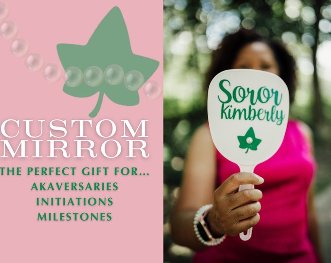 Alpha Kappa Alpha Sorority Inspired Custom Mirror. Perfect as an ...