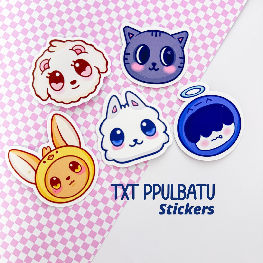 TXT PPUL-BATU Chibi Stickers - Etsy