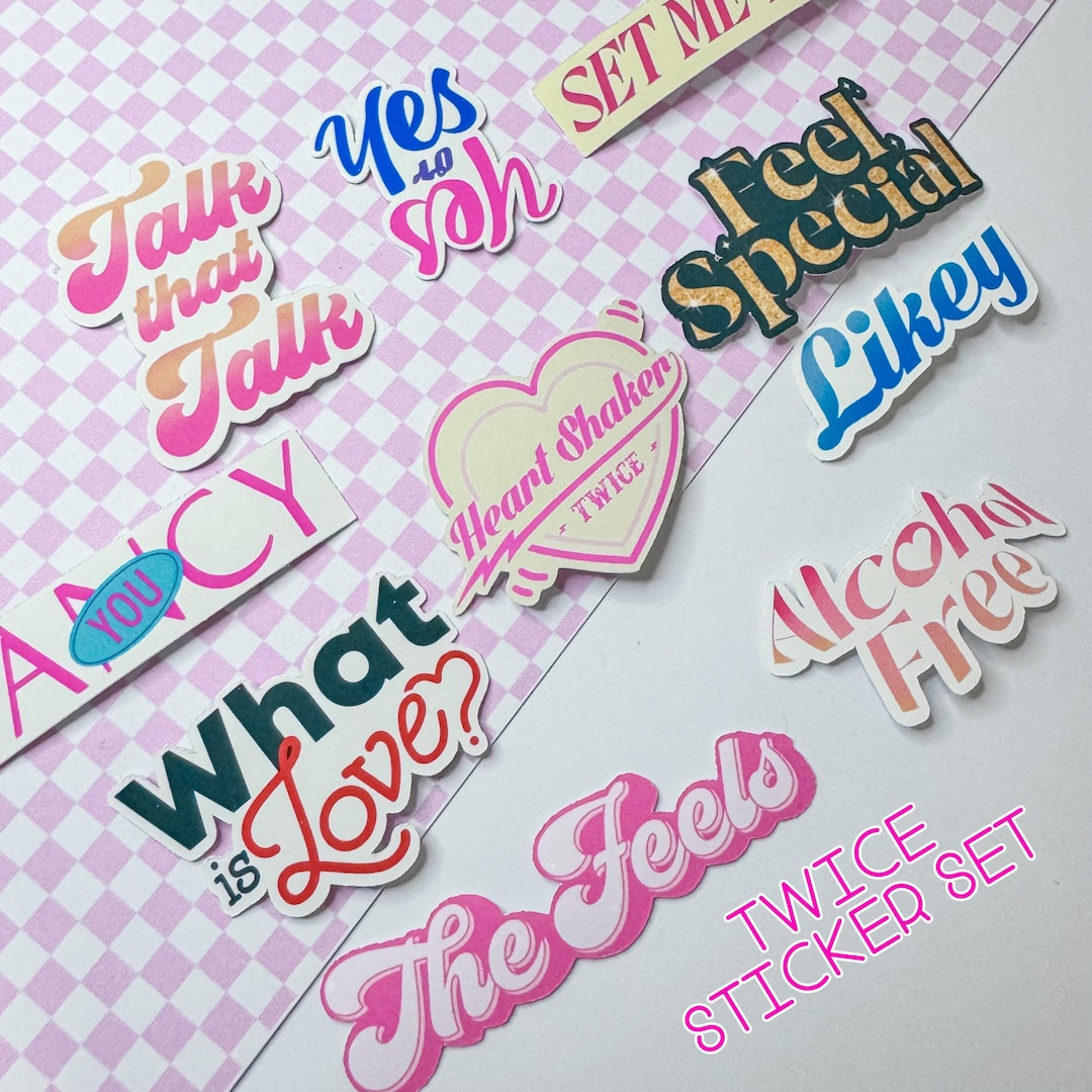 TWICE Songs Sticker Set - Etsy