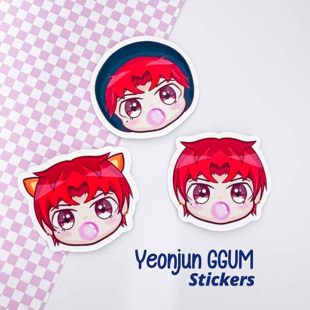 Yeonjun GGUM Chibi Stickers - Etsy