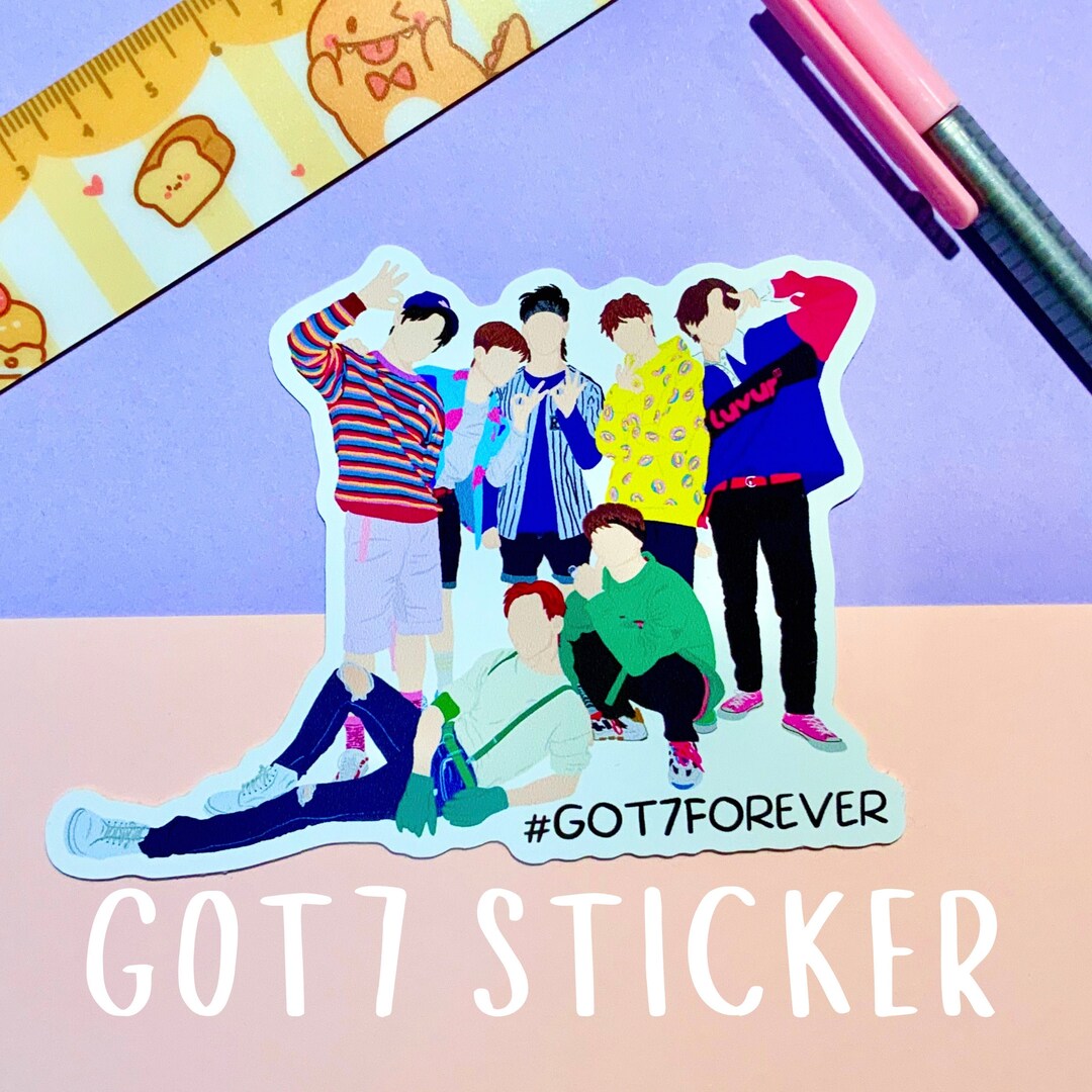 GOT 7 Pegatina Just Right - Etsy España