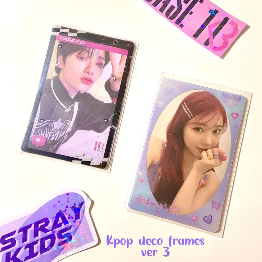 K Pop Transparent Frame Cards Ver 3 | Deco Photocards Clear Frame - Etsy