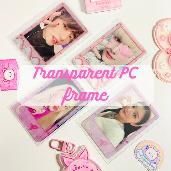 K Pop Transparent Frame Cards Deco Photocards Clear Frame - Etsy Ireland