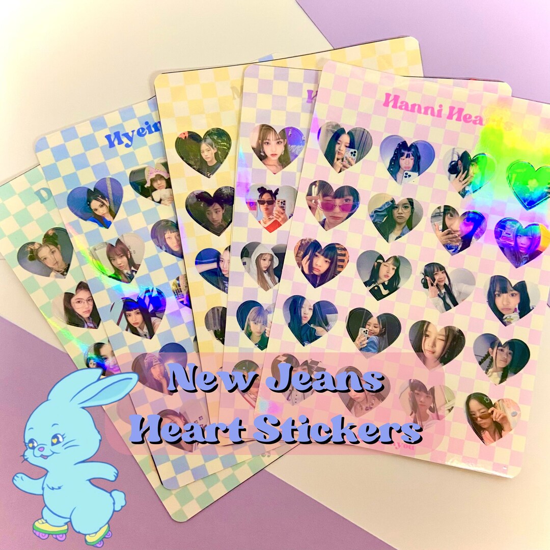 New Jns Heart Sticker Sheet - Etsy
