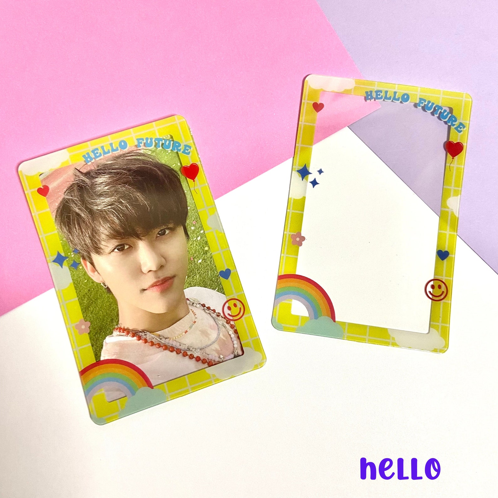 K Pop Transparent Frame Cards Ver 2 Deco Photocards Clear - Etsy
