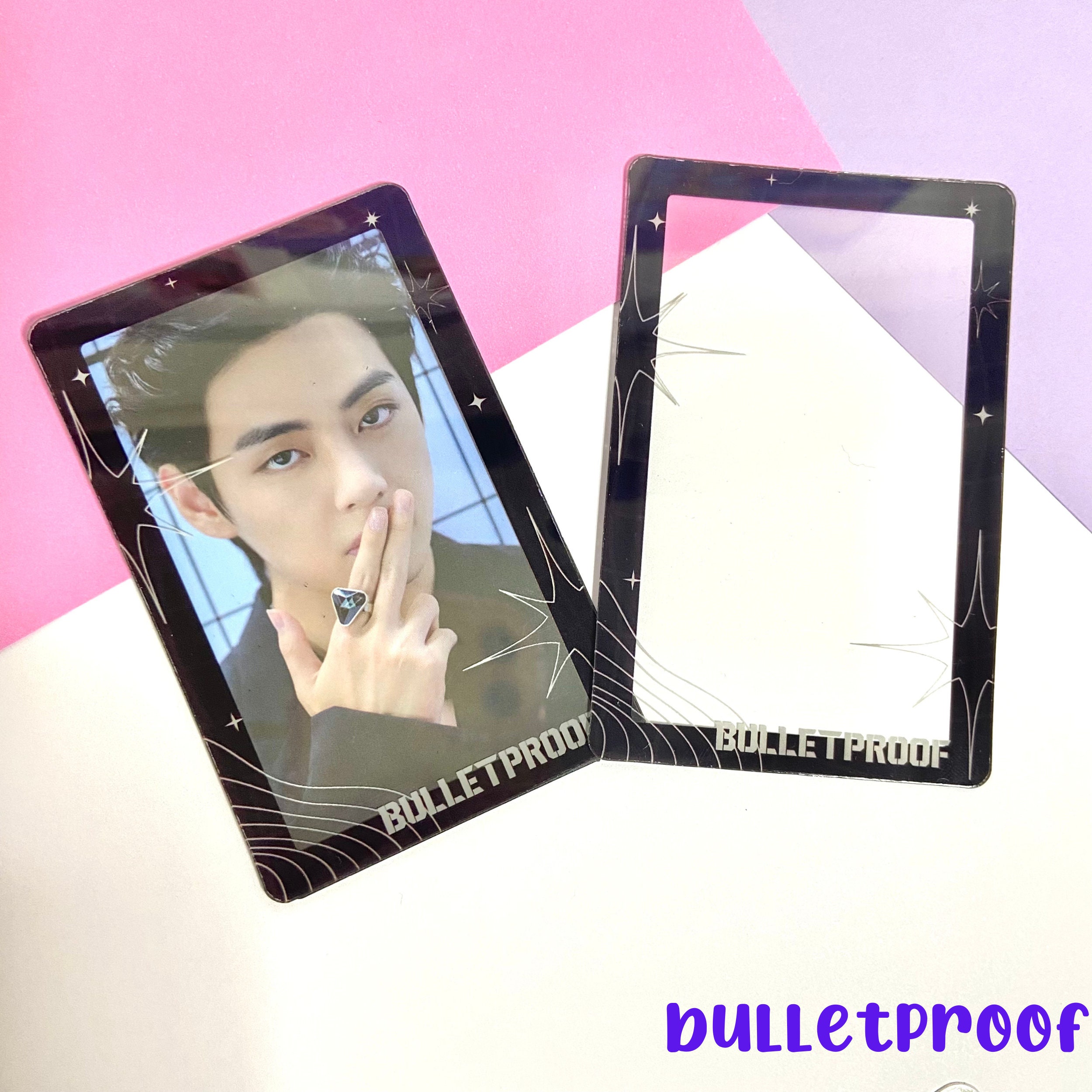 K Pop Transparent Frame Cards Ver 2 Deco Photocards Clear - Etsy
