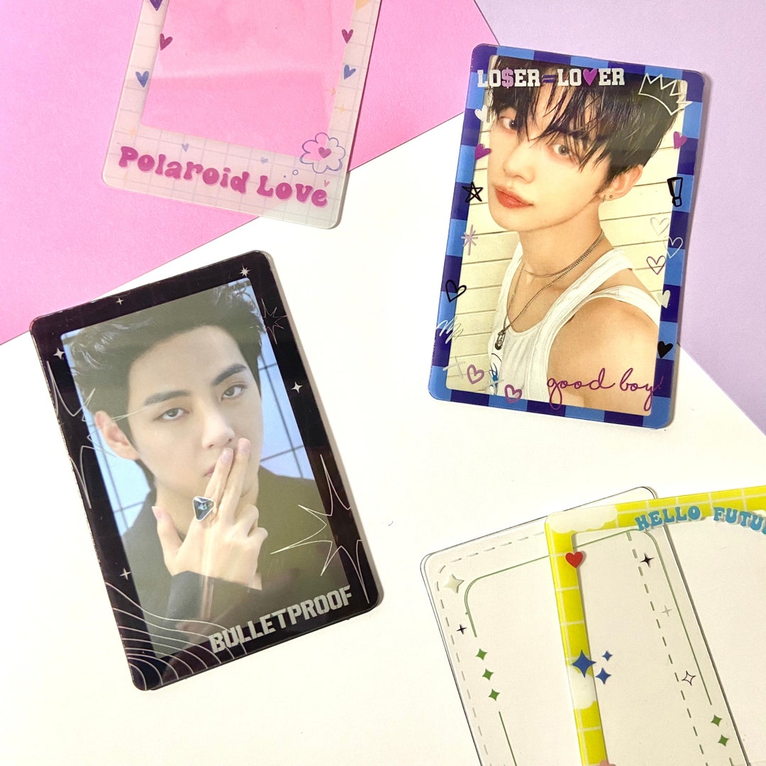 K Pop Transparent Frame Cards Ver 2 | Deco Photocards Clear Frame - Etsy
