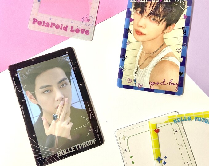 K Pop Transparent Frame Cards Ver 2 | Deco Photocards Clear Frame - Etsy