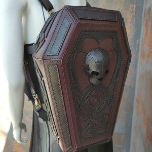 Leather Coffin Backpack Coffin Bag Leather Coffin - Etsy