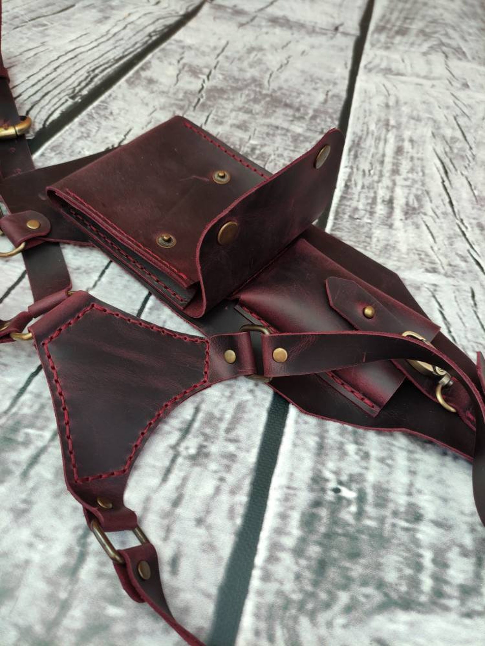 Body Harness Fashionleather Holster Bagleather Harness | Etsy