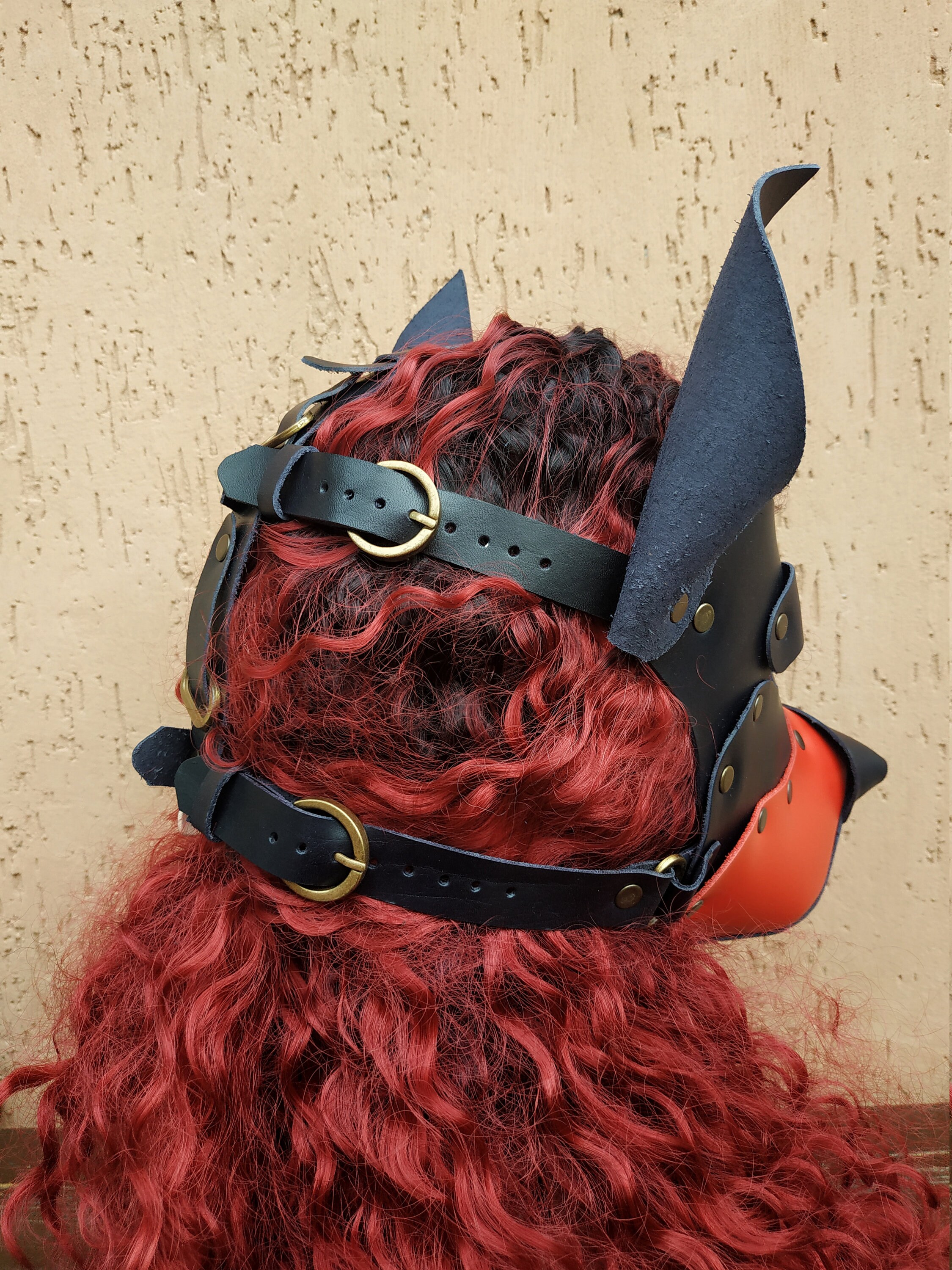 Leather Dog Mask Facemask Puppy Mask Pet Play Pup Hood - Etsy