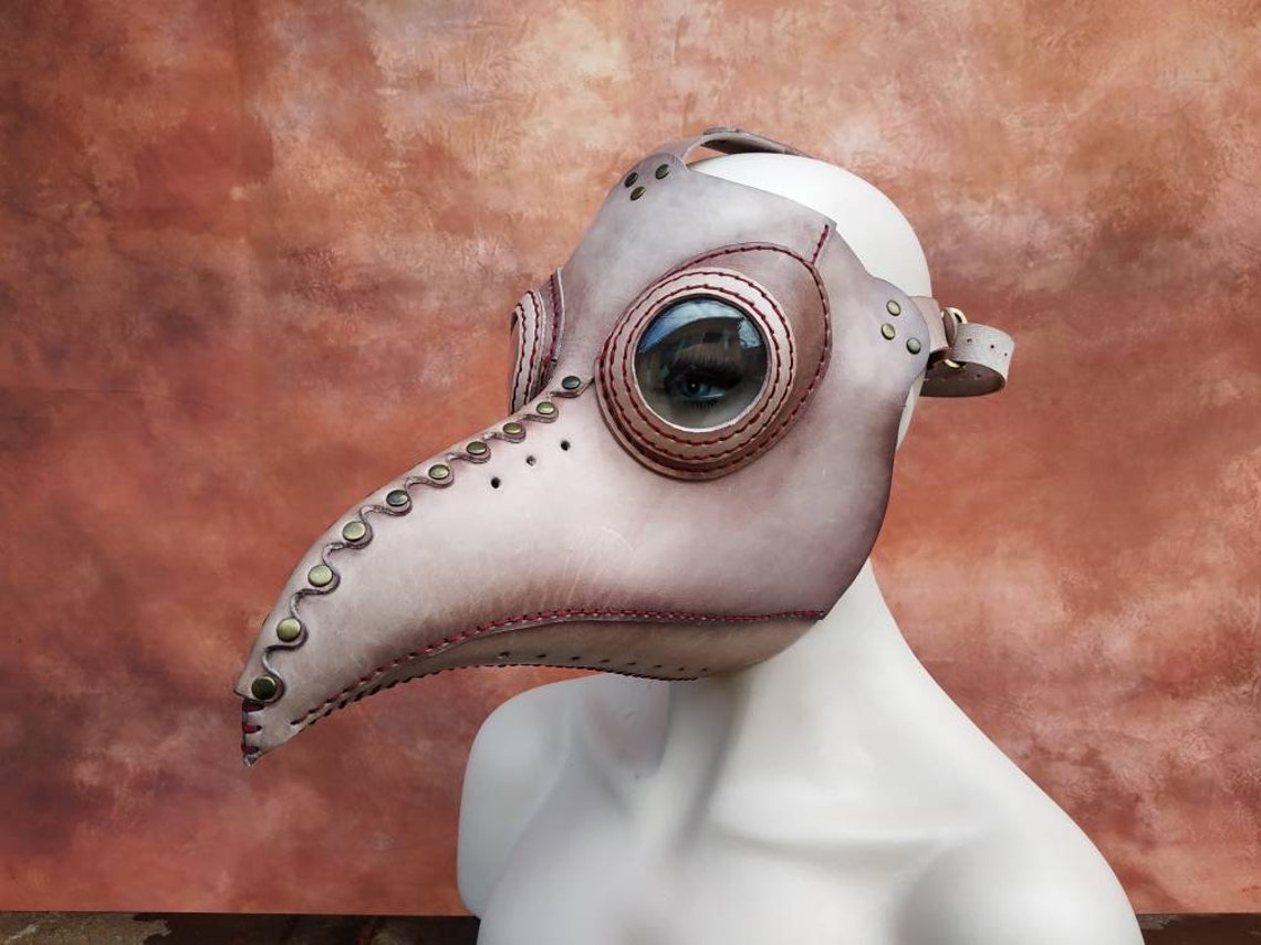 Plague Doctor Mask Leather Medieval Bird Mask Steampunk | Etsy