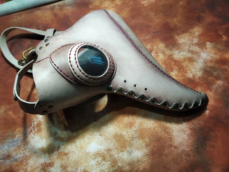 Plague Doctor Mask Leather Medieval Bird Mask Steampunk | Etsy