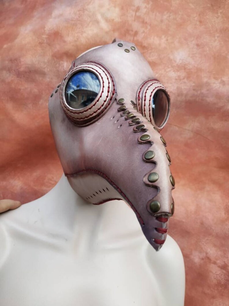 Plague Doctor Mask Leather Medieval Bird Mask Steampunk | Etsy