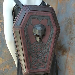 Leather Coffin Backpack Coffin Bag Leather Coffin - Etsy
