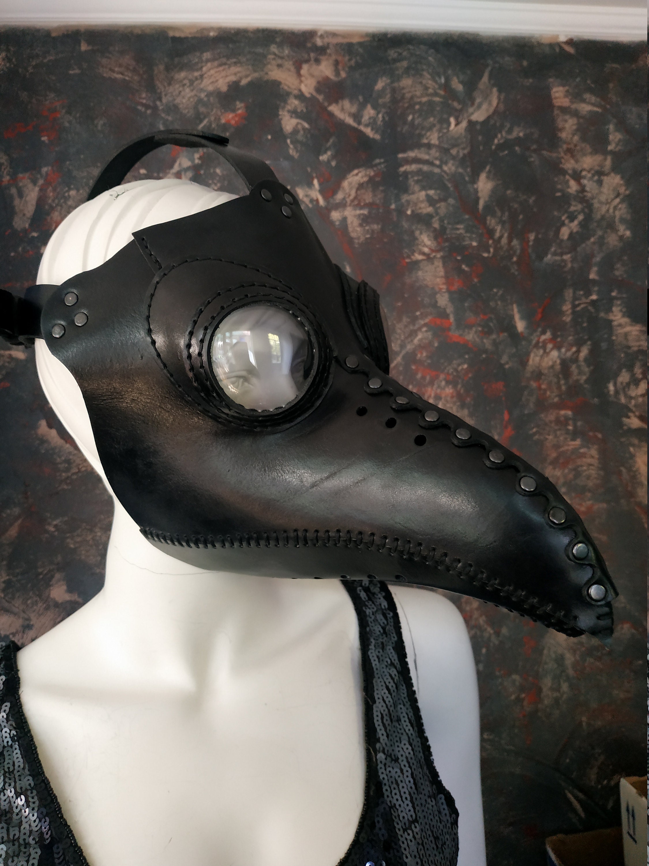 Plague Doctor Mask Leather Medieval Bird Mask Steampunk | Etsy