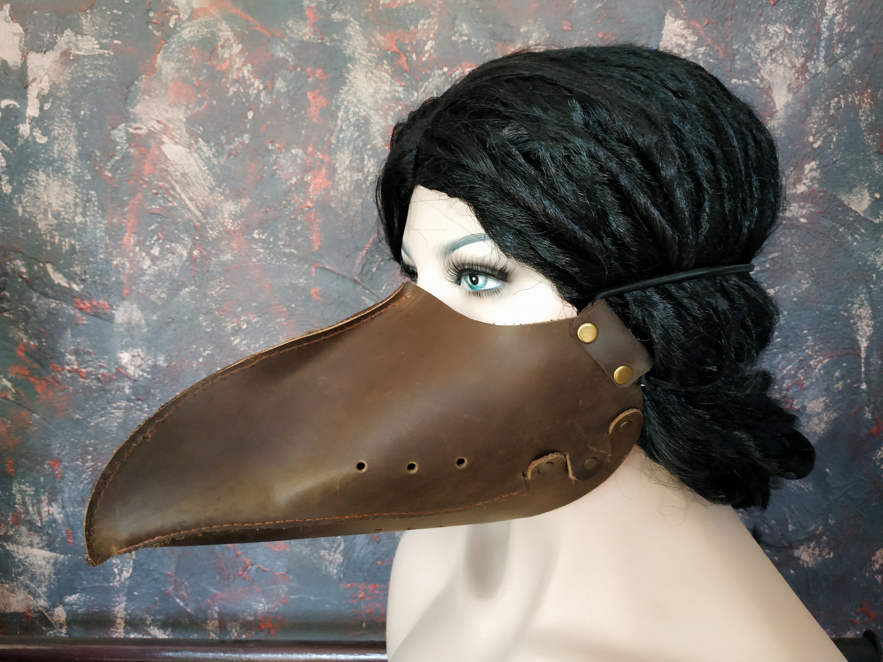 Plague Doctor Mask Leather Medieval Bird Mask Steampunk | Etsy