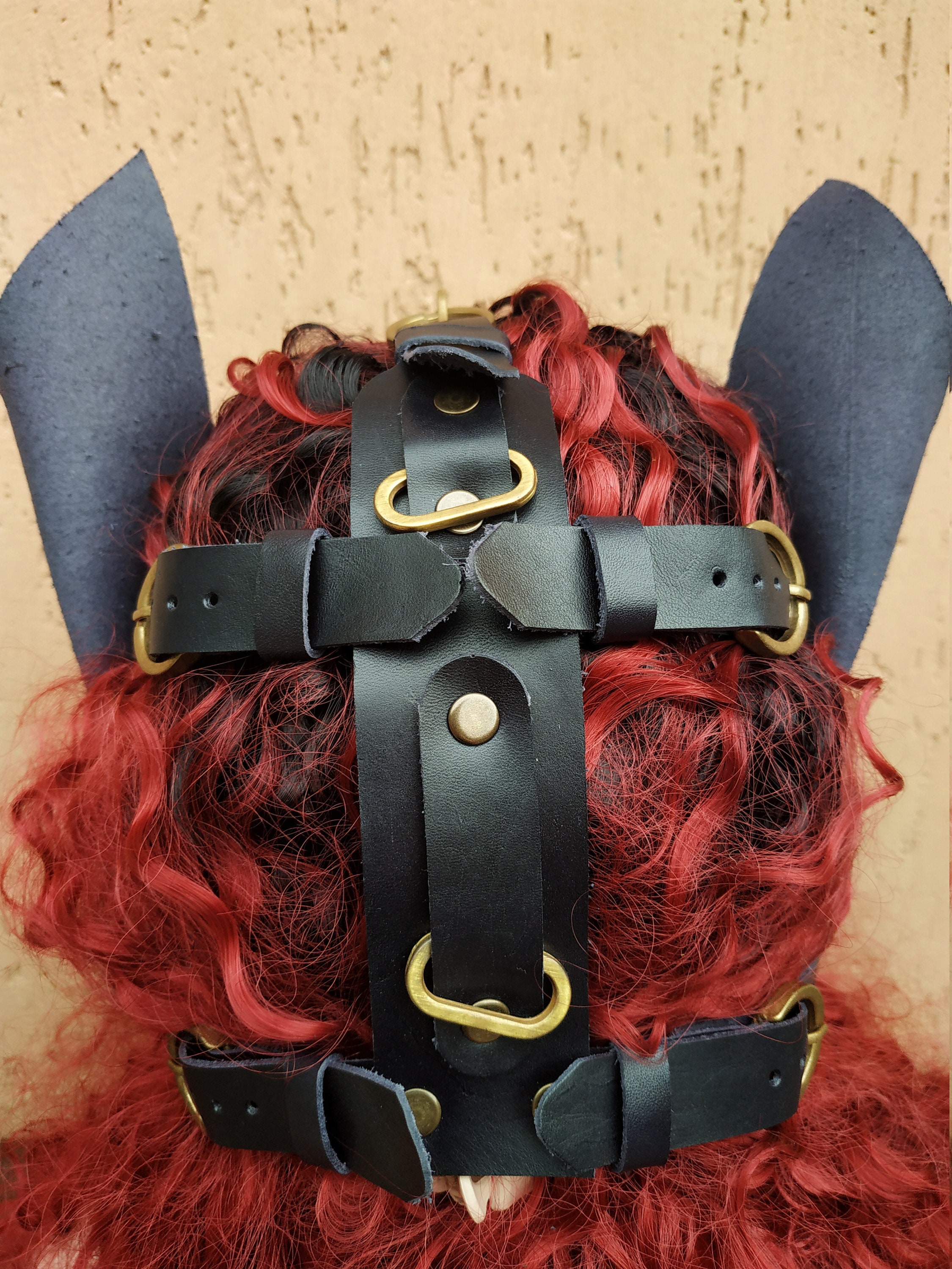 Leather Dog Mask Facemask Puppy Mask Pet Play Pup Hood - Etsy