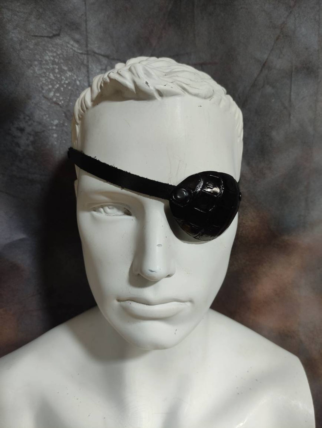 Genuine Crocodile Leather Eye Patch, LEFT Eye, Eye Patch, Man Eye Patch ...