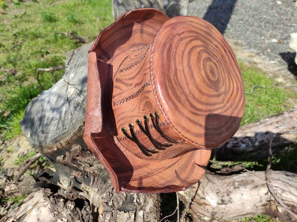 Leather Witch wizard hat Veg tan leather Pixie Halloween | Etsy