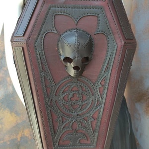 Leather Coffin Backpack Coffin Bag Leather Coffin - Etsy