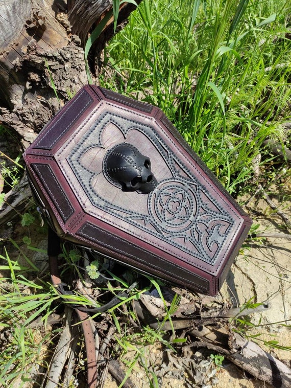 Leather Coffin Backpack Coffin Bag Leather Coffin - Etsy
