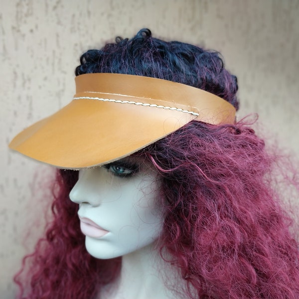 Leather Visor - Etsy