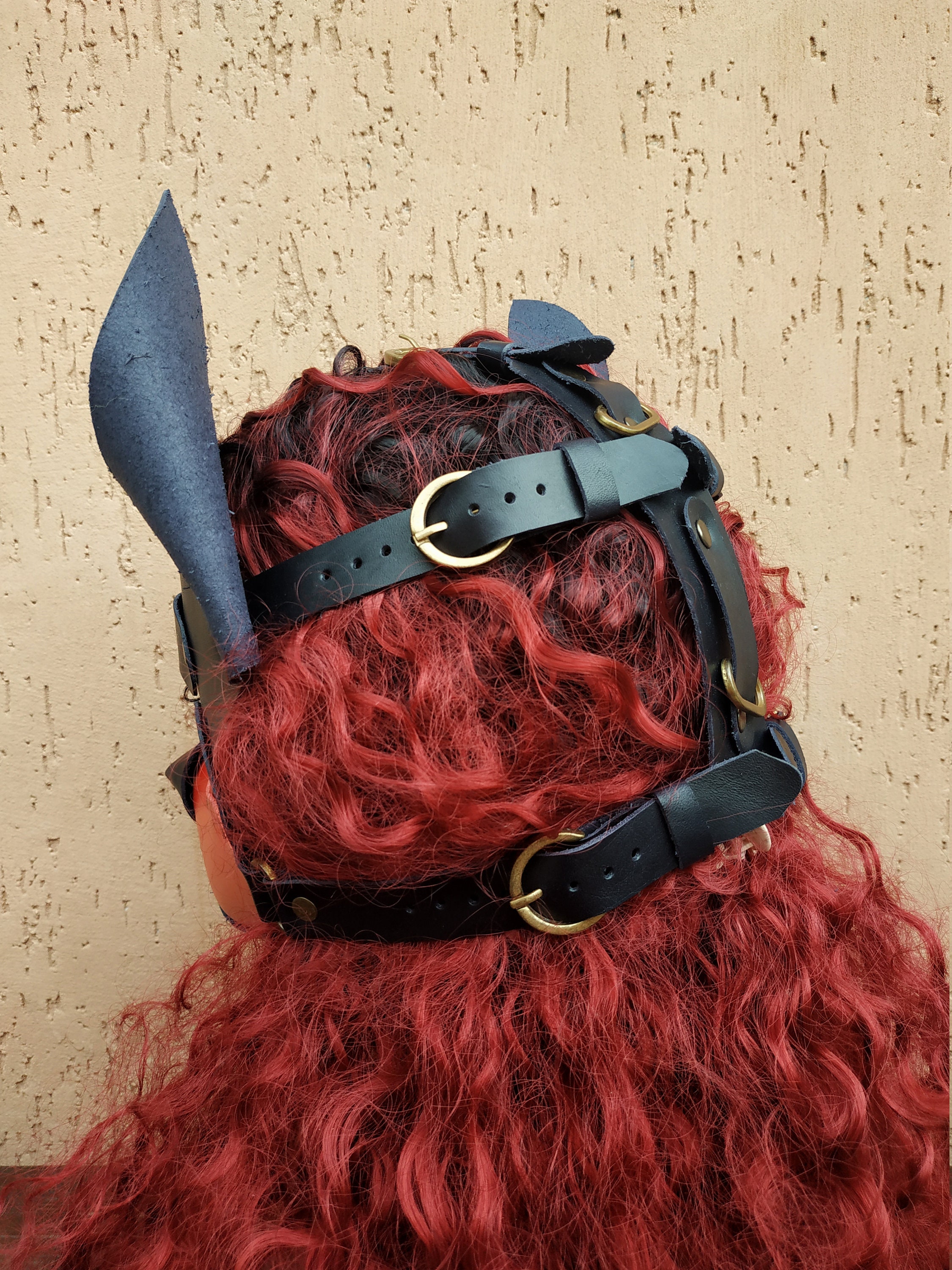 Leather Dog Mask Facemask Puppy Mask Pet Play Pup Hood - Etsy