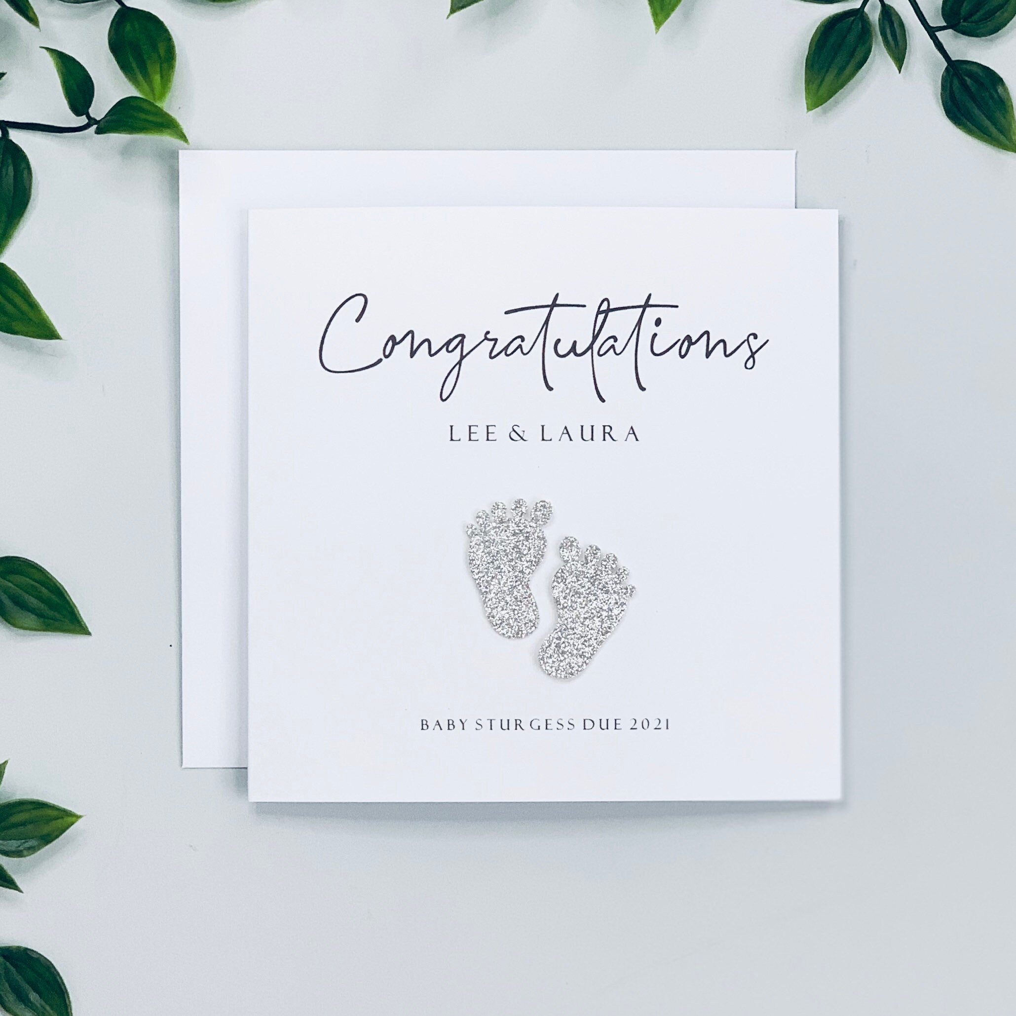 Personalised Congratulations you're expecting card | Etsy