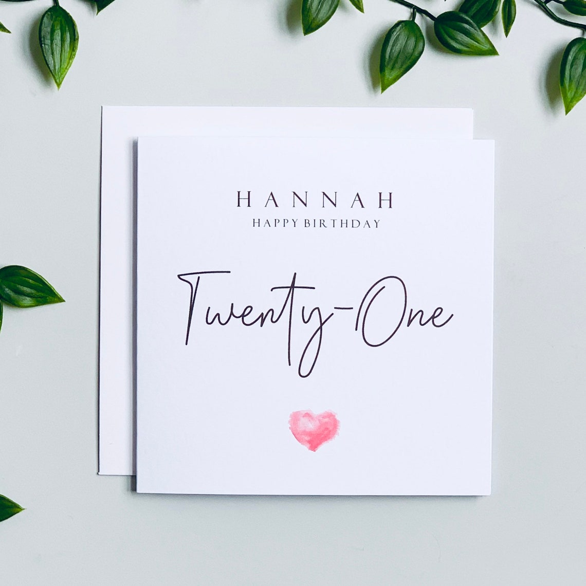 Personalised 21st Birthday Card Twenty First Birthday Card | Etsy UK